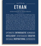 Ethan | Name Art Print – Name Stories