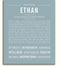 Ethan Personalized Name Meaning Art Prints – Name Stories