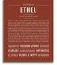 Ethel | Name Art Print – Name Stories