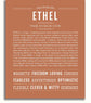 Ethel Personalized Name Meaning Art Prints – Name Stories