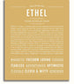 Ethel | Name Art Print – Name Stories
