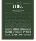 Ethel | Name Art Print – Name Stories