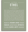 Ethel | Name Art Print – Name Stories