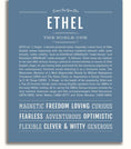 Ethel | Name Art Print – Name Stories