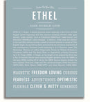 Ethel | Name Art Print – Name Stories