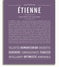 Etienne | Name Art Print – Name Stories