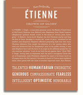 Etienne | Name Art Print – Name Stories