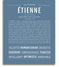 Etienne Personalized Name Meaning Art Prints – Name Stories