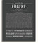 Eugene Personalized Name Meaning Art Prints – Name Stories