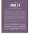 Eugene | Name Art Print – Name Stories