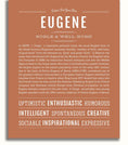 Eugene | Name Art Print – Name Stories
