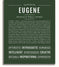 Eugene | Name Art Print – Name Stories