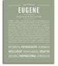 Eugene | Name Art Print – Name Stories