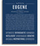 Eugene Personalized Name Meaning Art Prints – Name Stories