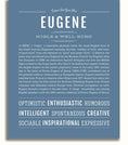 Eugene | Name Art Print – Name Stories