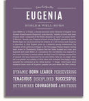 Eugenia | Name Art Print – Name Stories