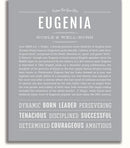 Eugenia | Name Art Print – Name Stories