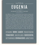Eugenia | Name Art Print – Name Stories