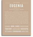 Eugenia | Name Art Print – Name Stories