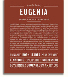 Eugenia | Name Art Print – Name Stories