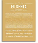 Eugenia | Name Art Print – Name Stories
