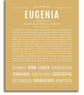 Eugenia Personalized Name Meaning Art Prints – Name Stories