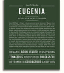 Eugenia | Name Art Print – Name Stories