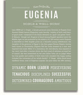 Eugenia | Name Art Print – Name Stories