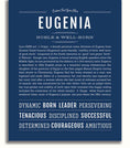 Eugenia | Name Art Print – Name Stories