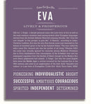 Eva | Name Art Print – Name Stories