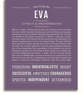 Eva | Name Art Print – Name Stories