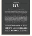Eva | Name Art Print – Name Stories