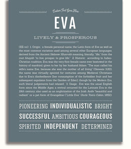 Eva | Name Art Print – Name Stories