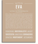 Eva | Name Art Print – Name Stories