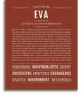 Eva | Name Art Print – Name Stories