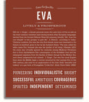 Eva | Name Art Print – Name Stories