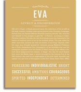 Eva | Name Art Print – Name Stories