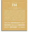 Eva | Name Art Print – Name Stories