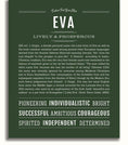 Eva | Name Art Print – Name Stories
