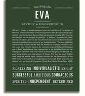 Eva | Name Art Print – Name Stories