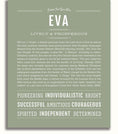 Eva | Name Art Print – Name Stories