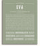 Eva Personalized Name Meaning Art Prints – Name Stories