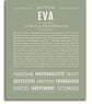 Eva | Name Art Print – Name Stories