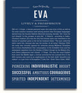 Eva | Name Art Print – Name Stories