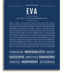 Eva Personalized Name Meaning Art Prints – Name Stories