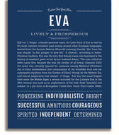 Eva | Name Art Print – Name Stories
