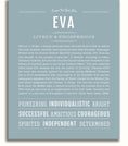 Eva | Name Art Print – Name Stories