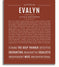 Evalyn | Name Art Print – Name Stories