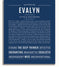 Evalyn | Name Art Print – Name Stories