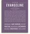 Evangeline | Name Art Print – Name Stories